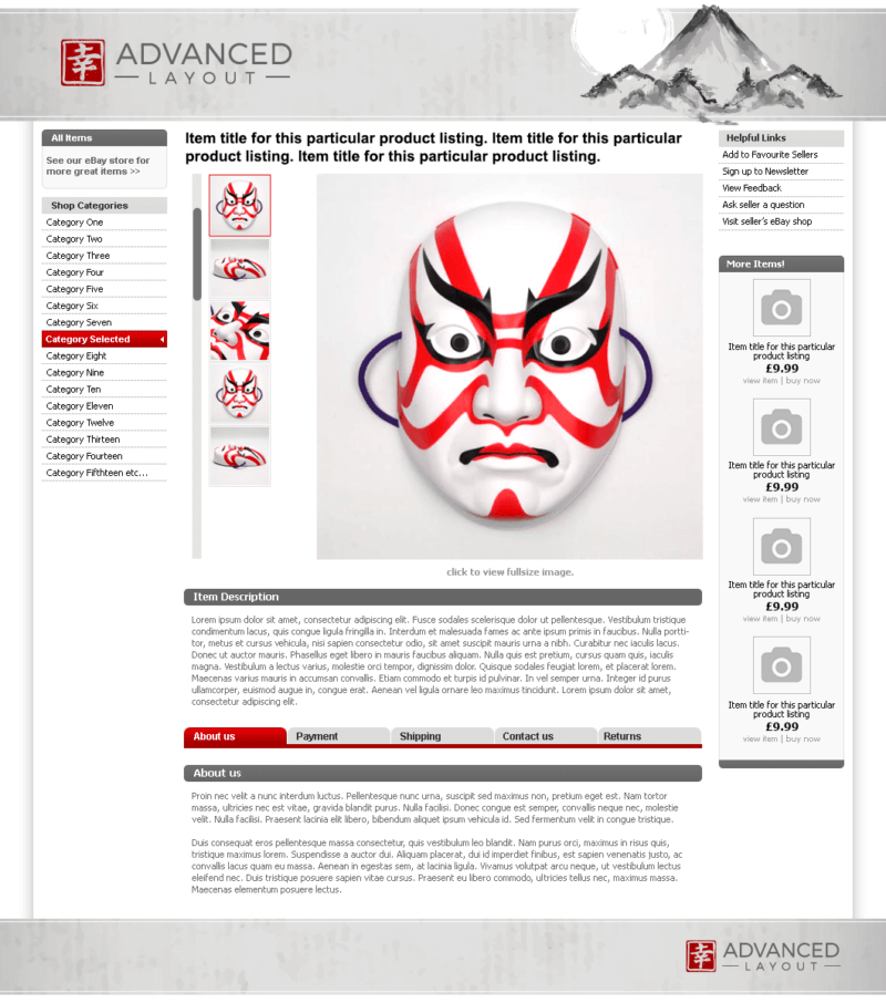 Professional & Responsive Advanced eBay Designs by Frooition