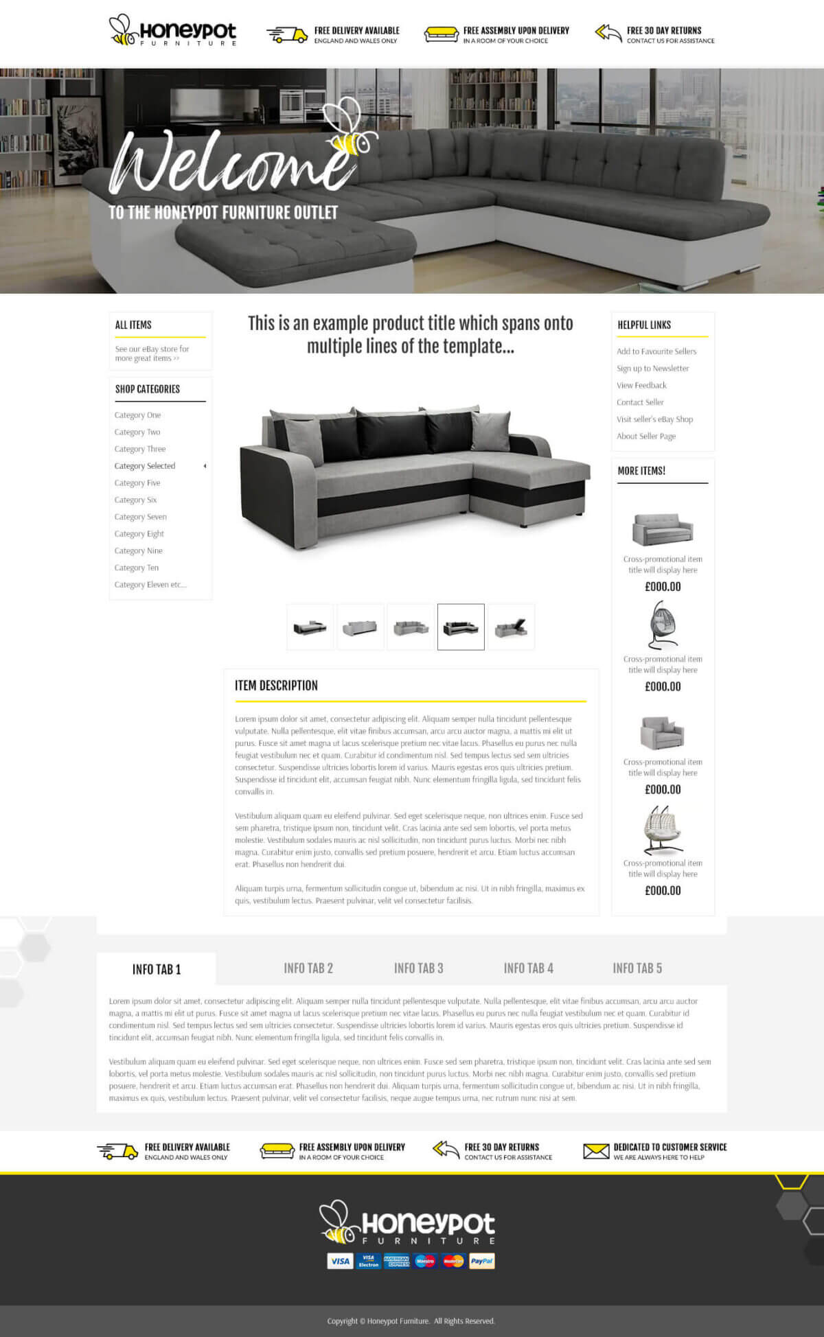 eBay Listing Template Design Portfolio - Frooition