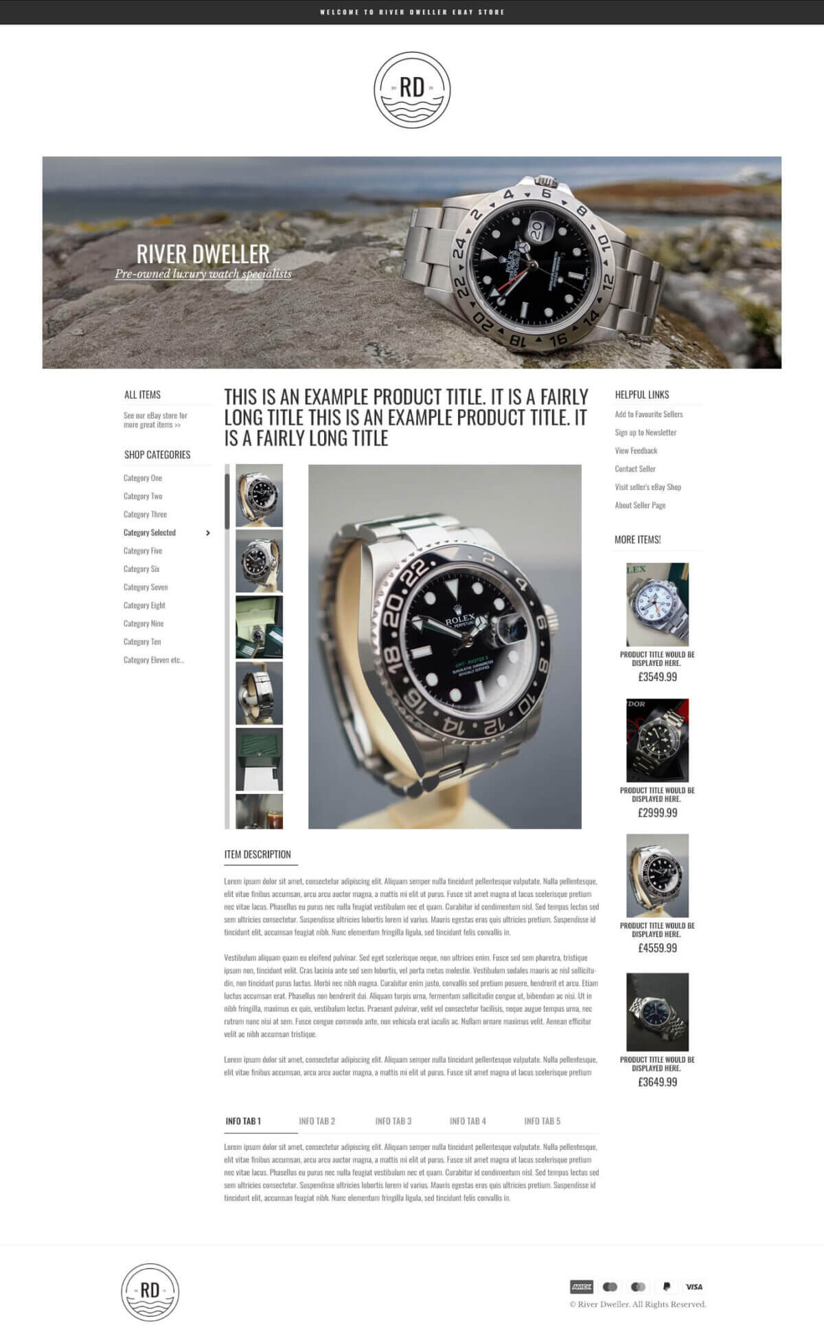 eBay Listing Template Design Portfolio - Frooition