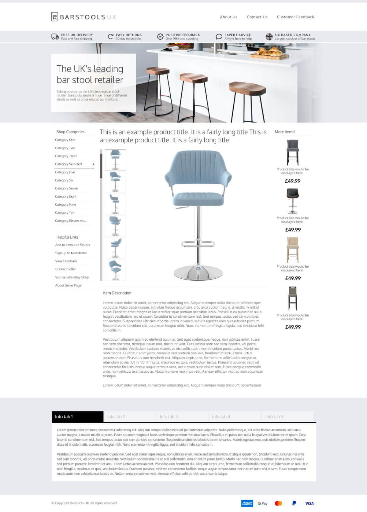 eBay Listing Template Design Portfolio - Frooition