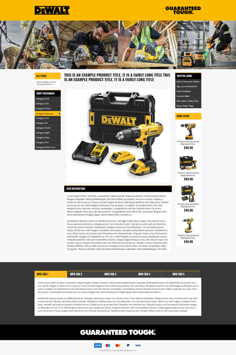 eBay Listing Template Design Portfolio - Frooition