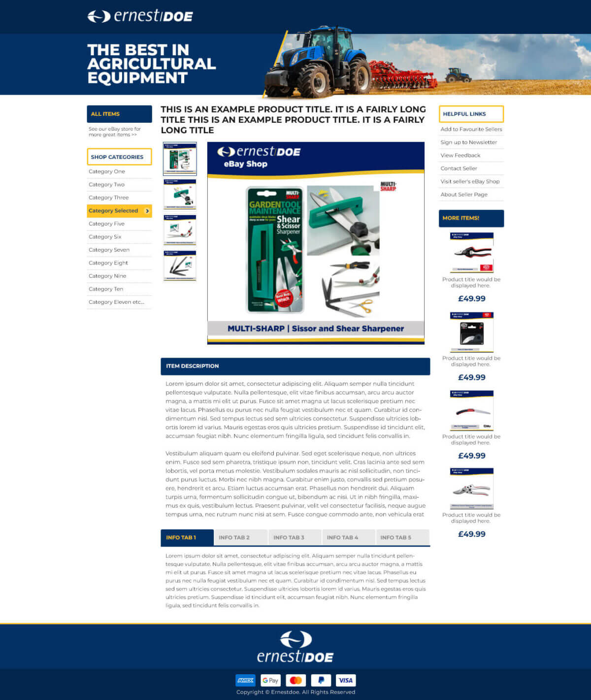 eBay Listing Template Design Portfolio - Frooition