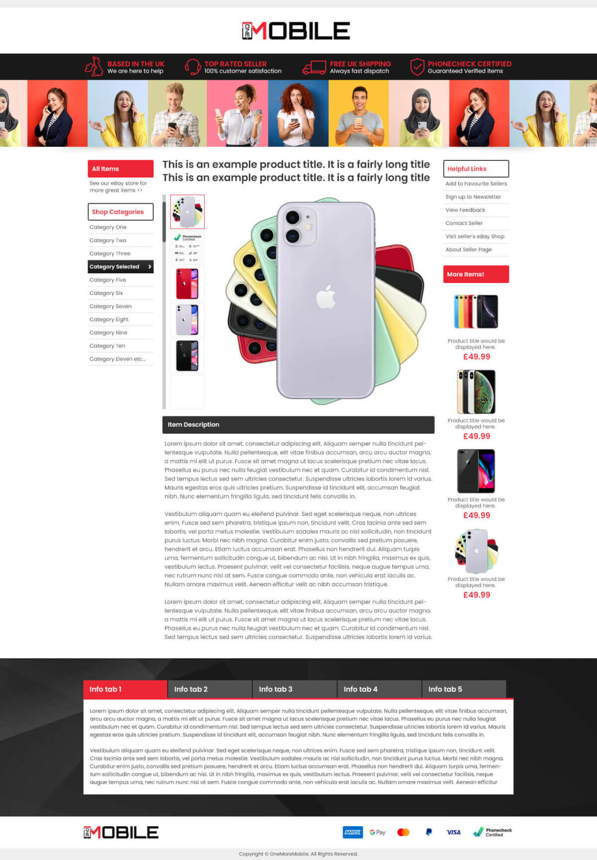 eBay Listing Template Design Portfolio - Frooition